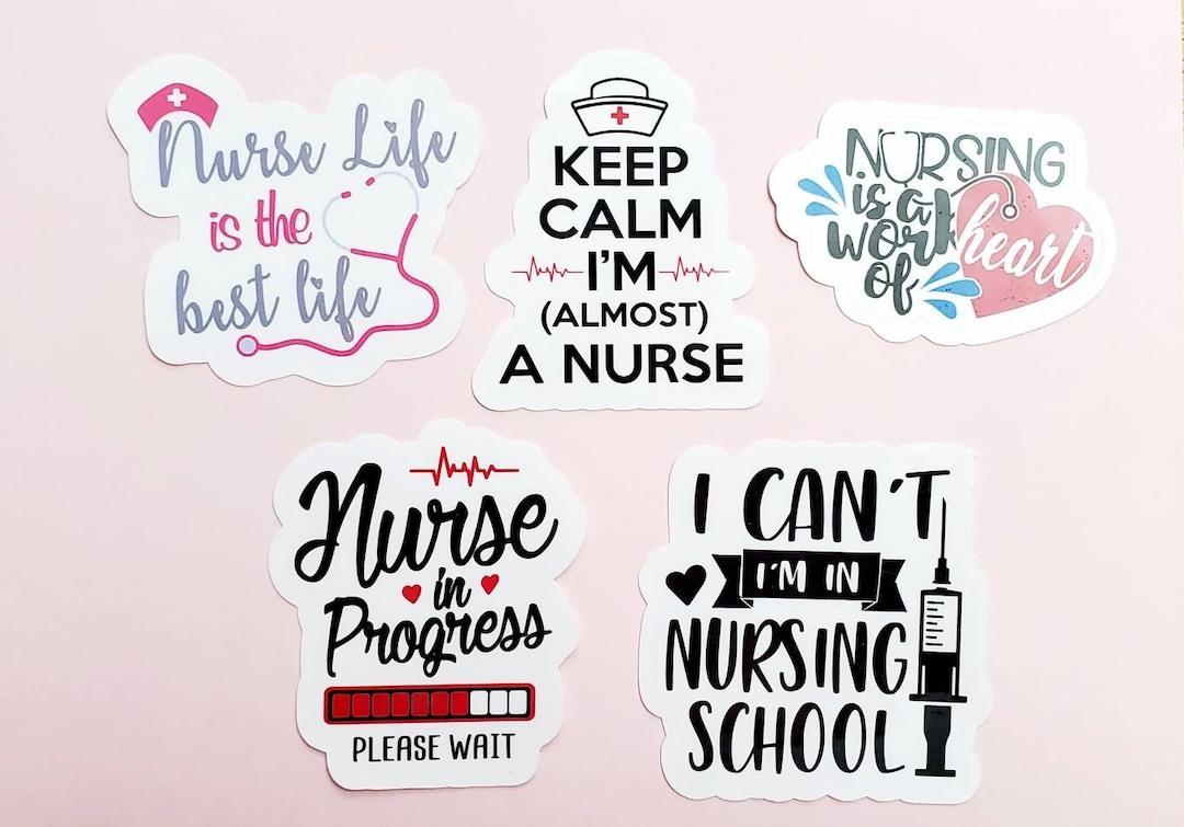 Nursing Student Stickers (vinyl) - Etsy
