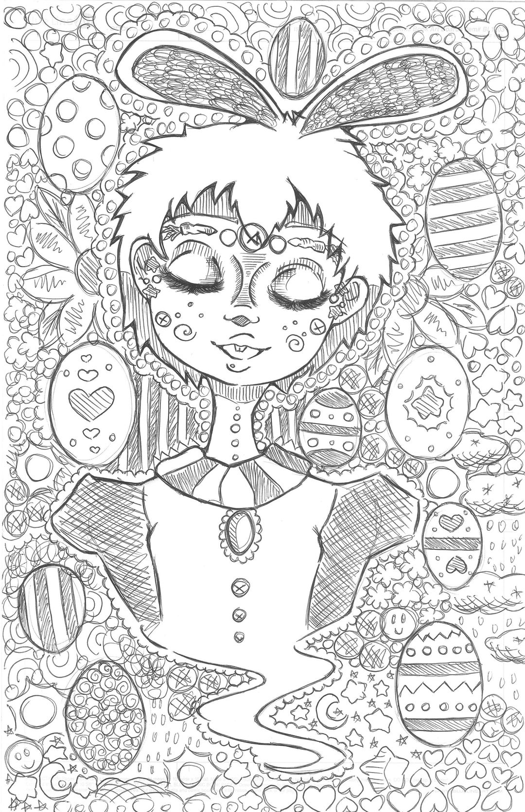 Easter Coloring Page Digital Download - Etsy