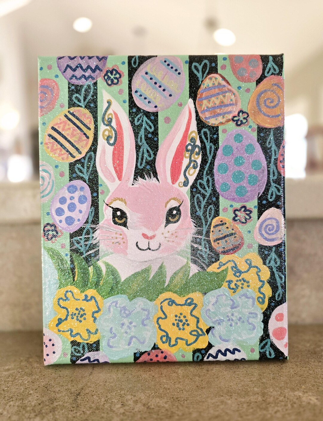 Easter Bunny Painting - Etsy