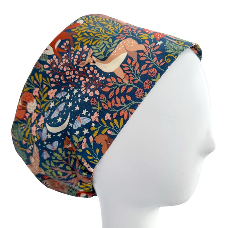 Forest Animal Scrub Hat - Etsy