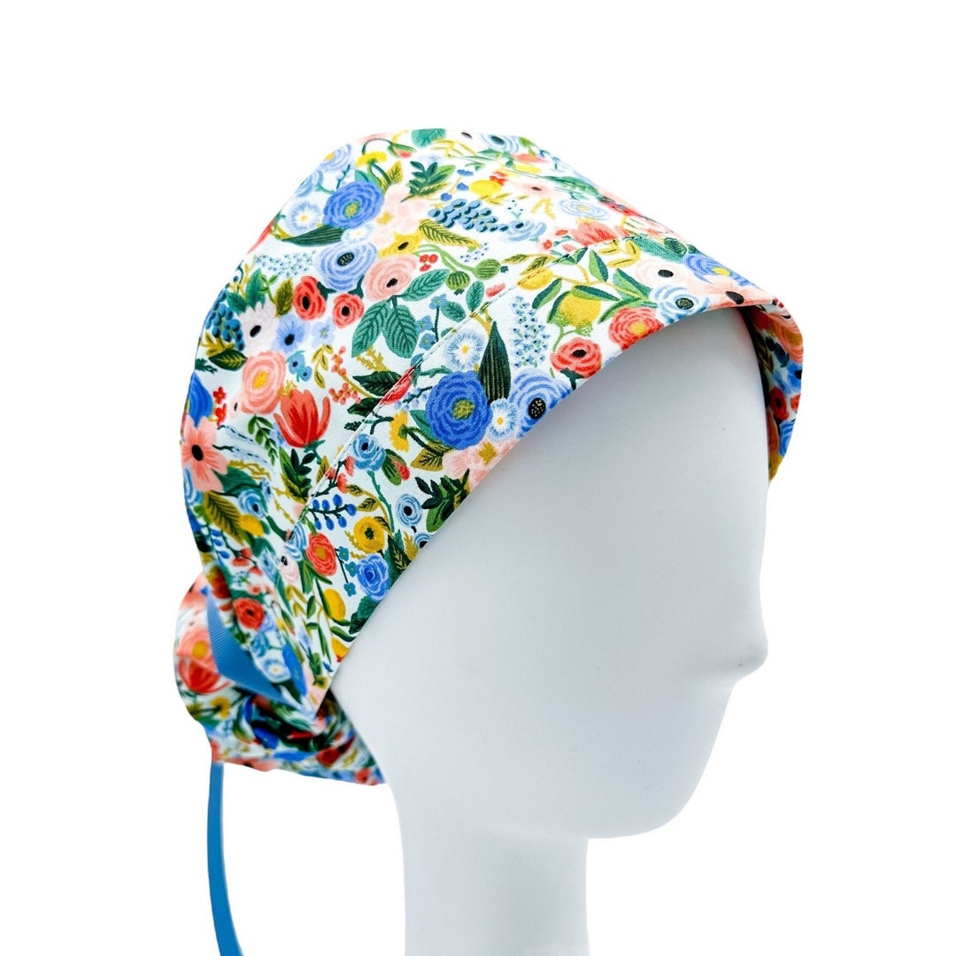 Rifle Paper Co Scrub Cap Petite Garden Party Adjustable Hair Pouch ...