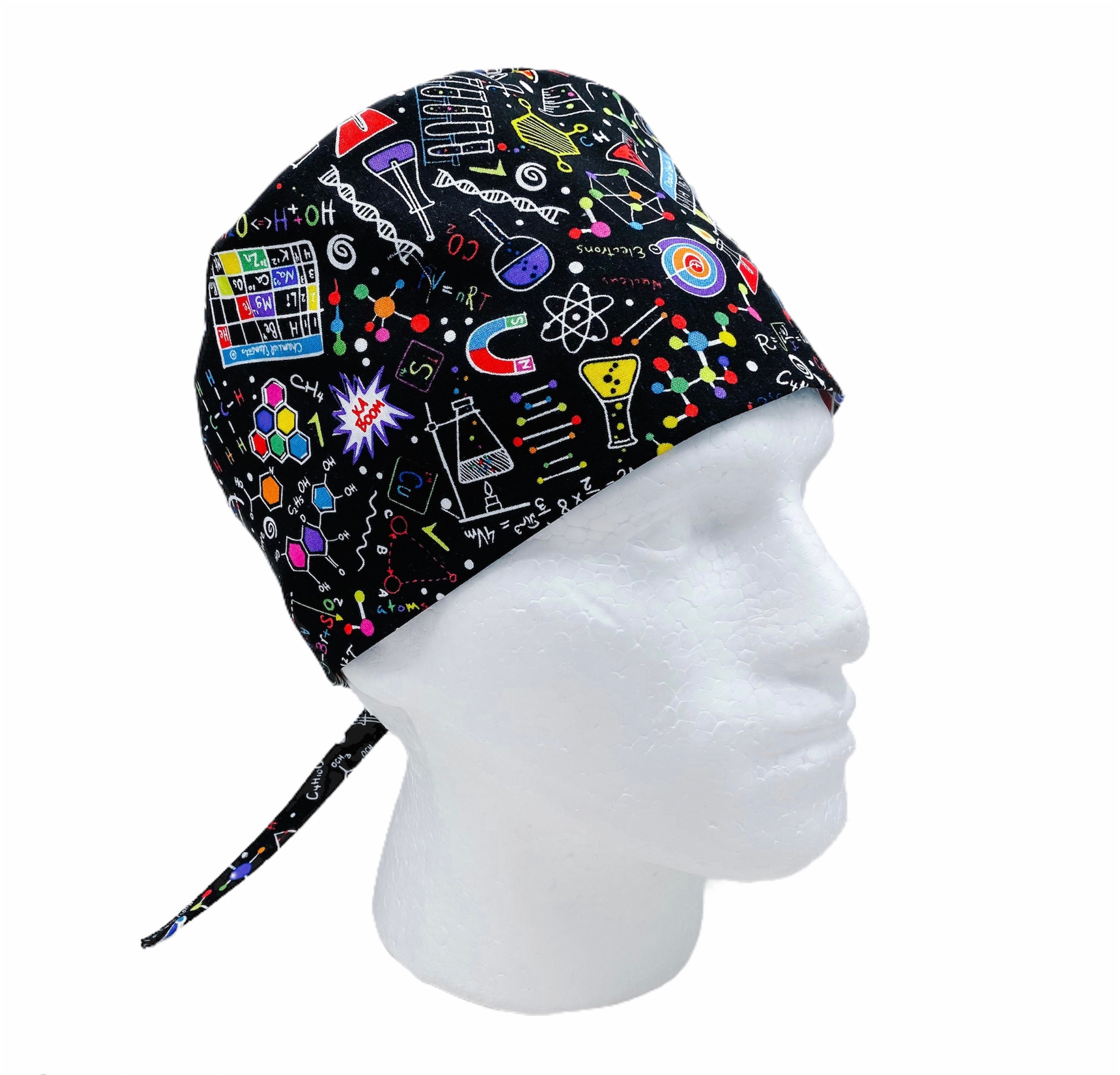 Chemistry Science Hat Lab Scrub Cap Unisex Surgical Cap | Etsy