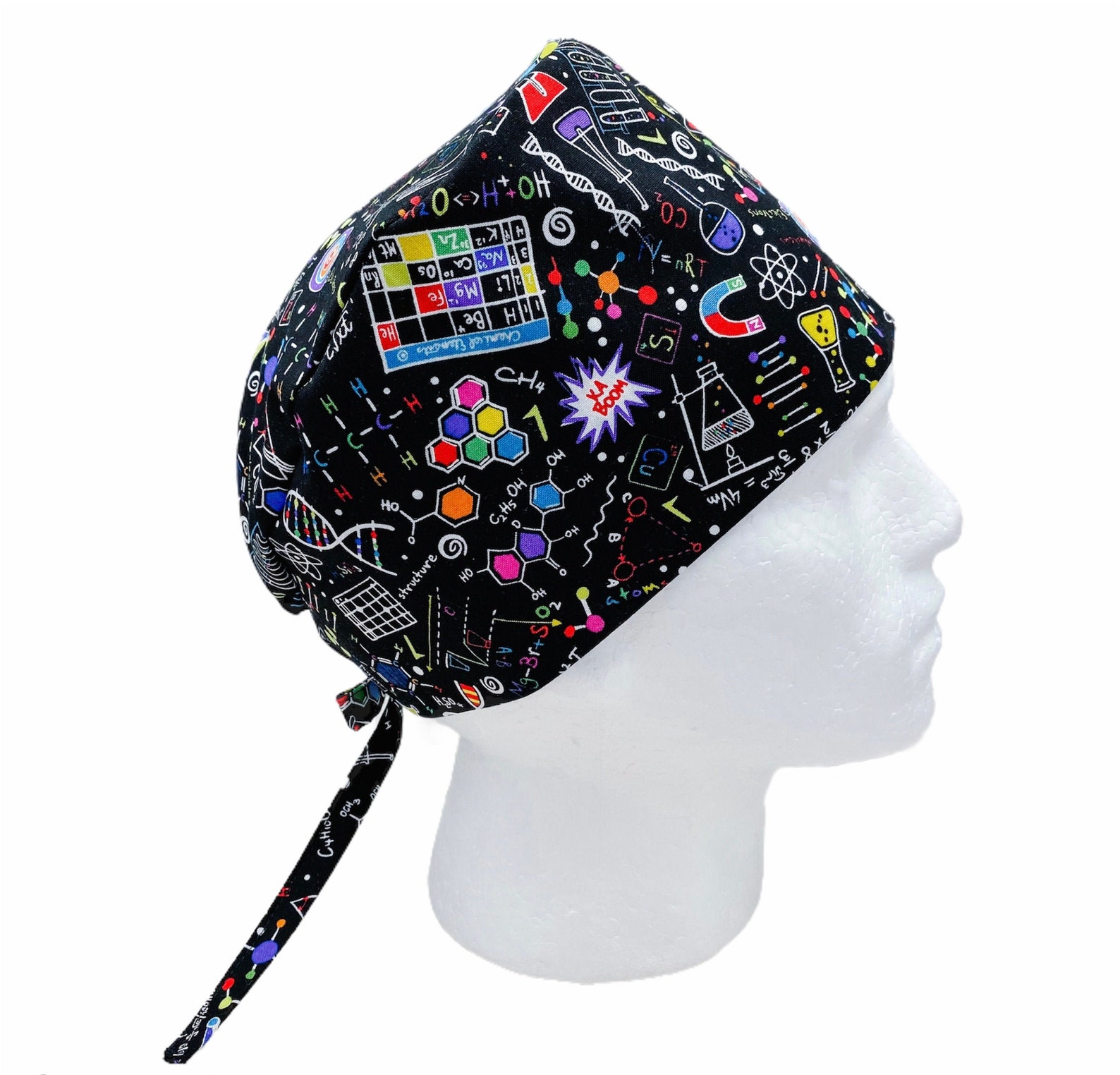 Chemistry Science Hat Lab Scrub Cap Unisex Surgical Cap - Etsy