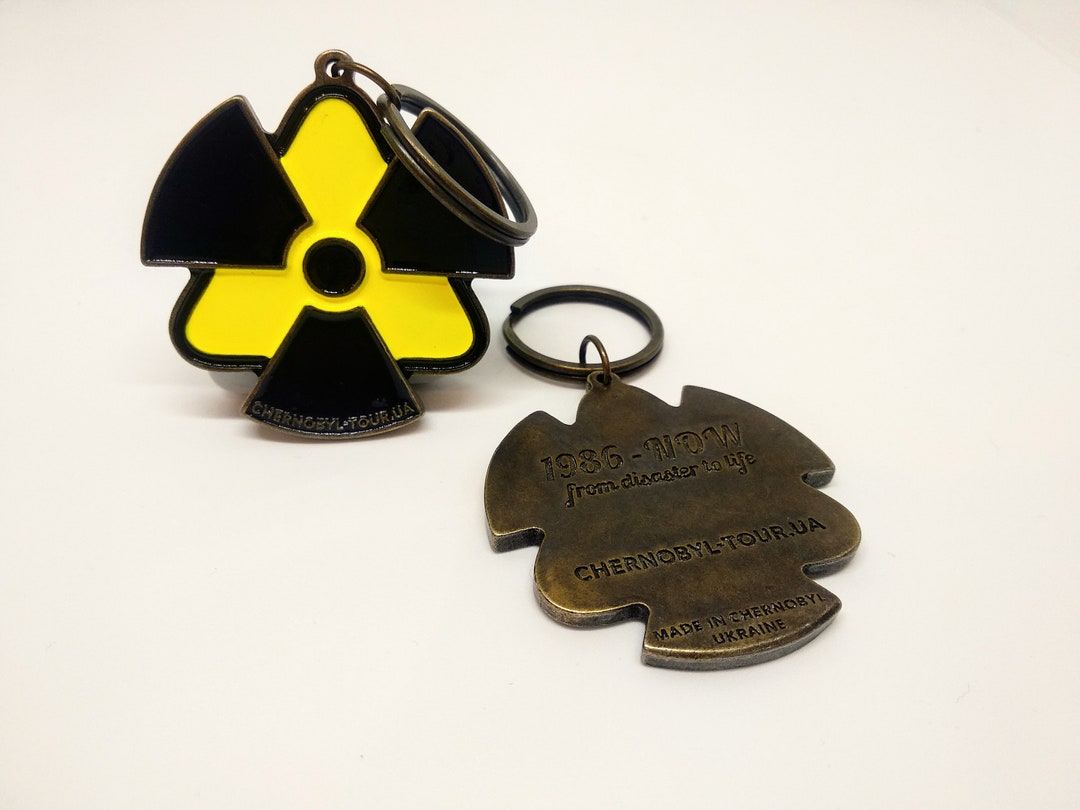 Keychain in a Shape of Radiation Hazard Sign - Etsy