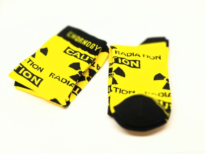 Caution Radiation Chernobyl Socks - Etsy