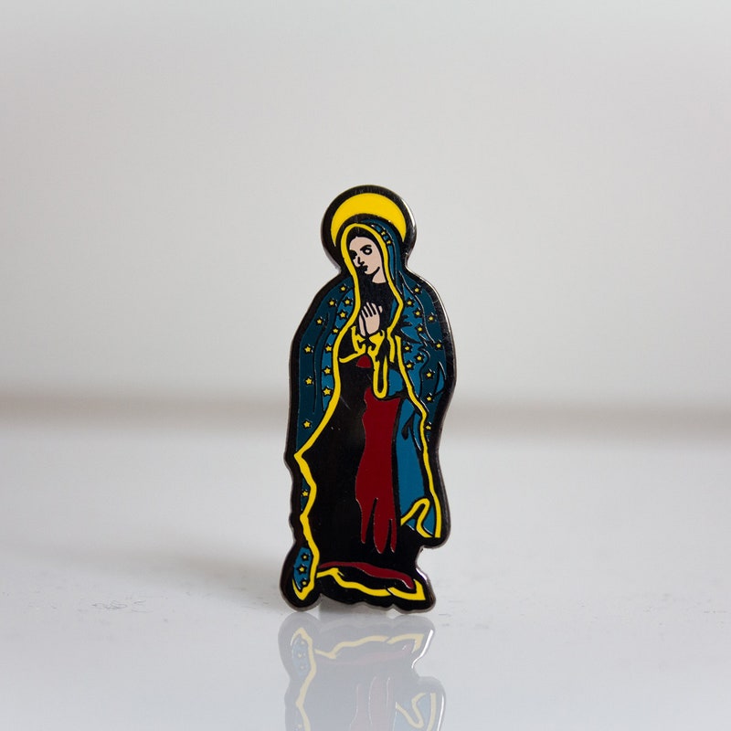Virgin Mary Pin - Etsy