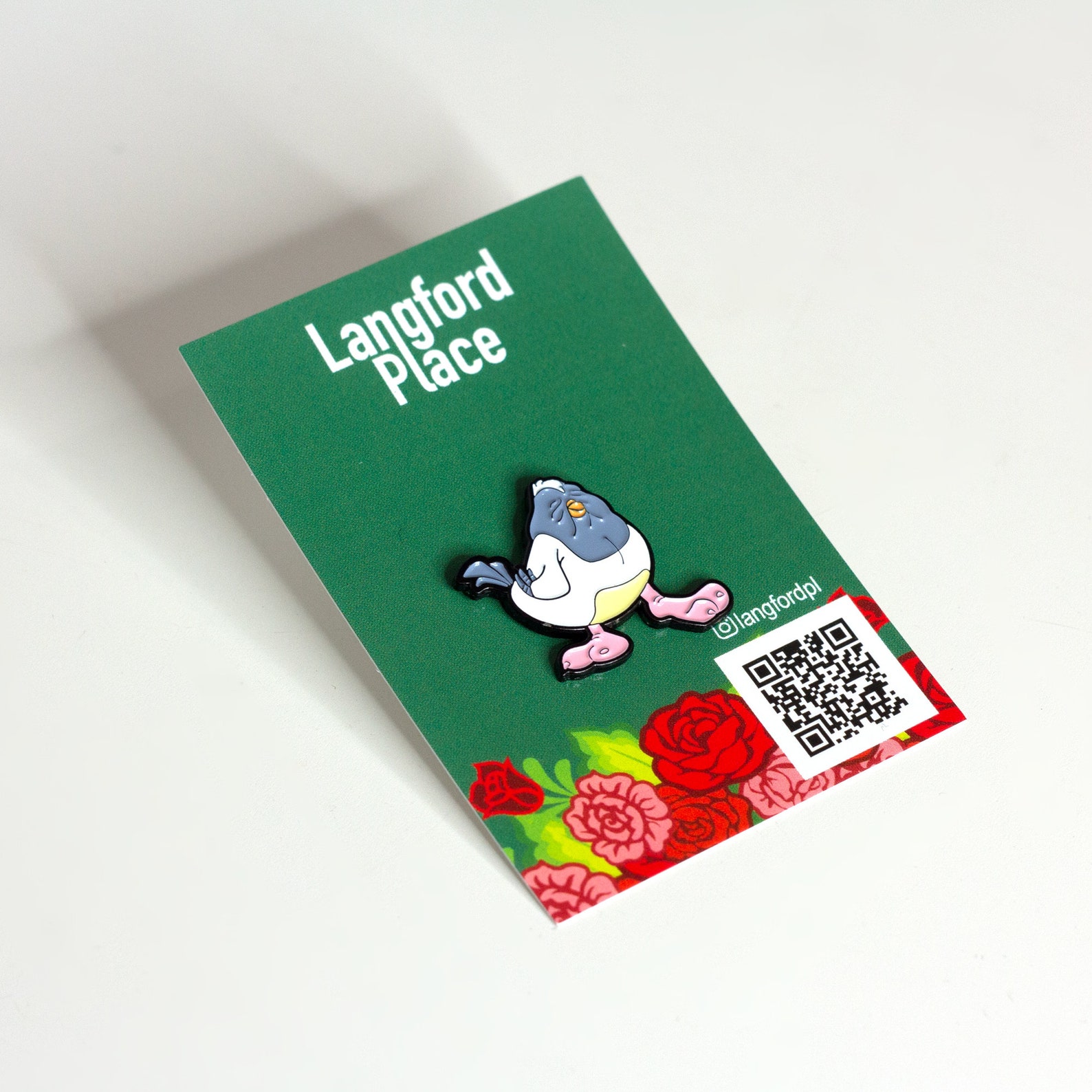 Godfeather Black Enamel Pin Godfather Goodfeathers Animaniacs Pigeon ...