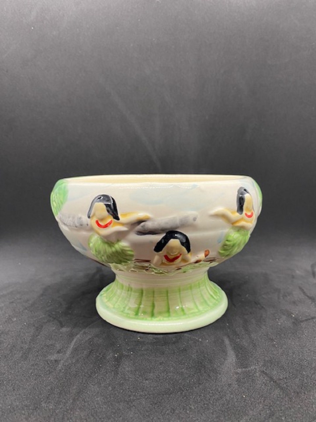 Vintage Orchids of Hawaii Tiki Bowl With Hula Girls R-86 NOS New-in-box ...