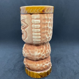 Vintage Tiki Orchids of Hawaii NOS Brown Mug Green Eyes MCM - Etsy
