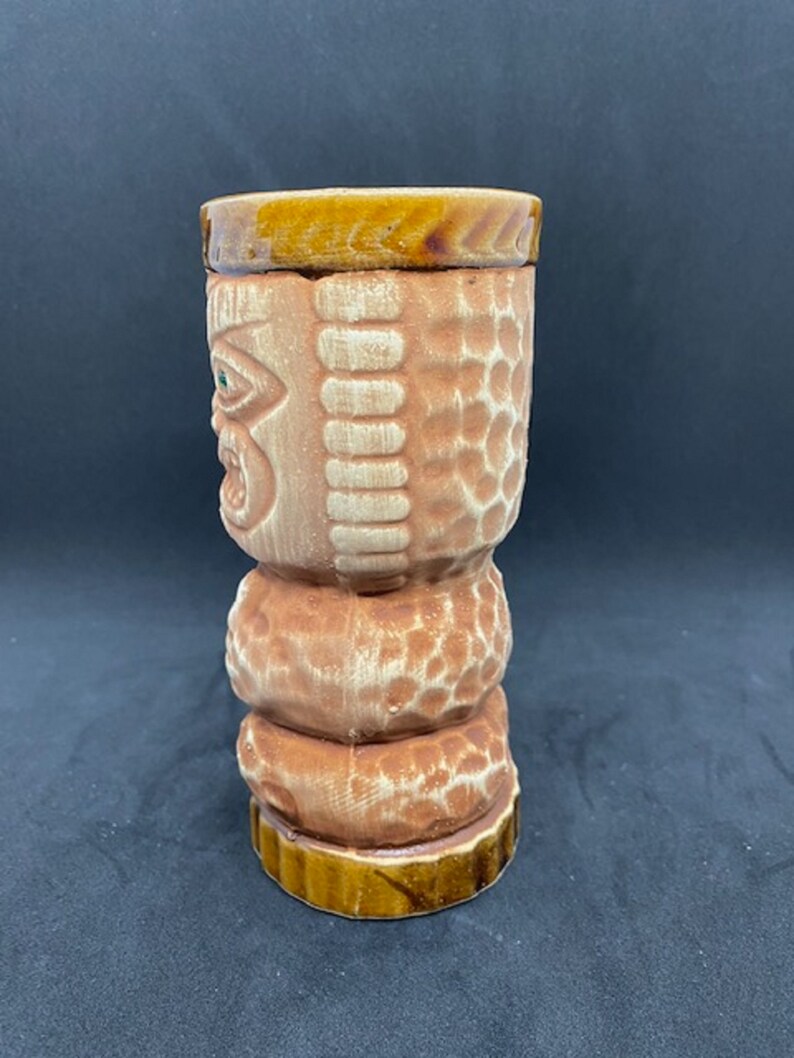 Vintage Tiki Orchids of Hawaii NOS Brown Mug Green Eyes MCM - Etsy