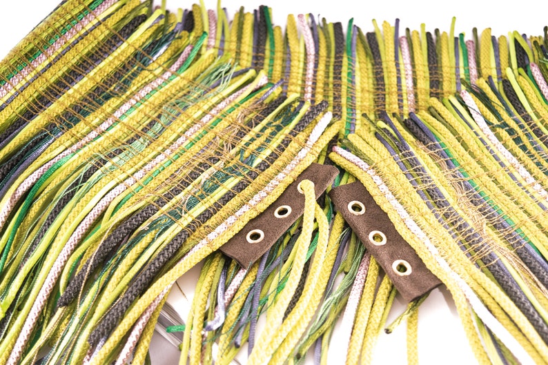 Corset Type Handmade Yellow Neon Texture Belt for Women - Etsy