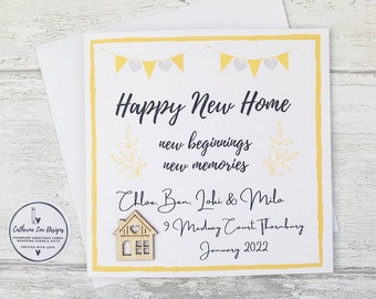 New Home Name Card | Etsy