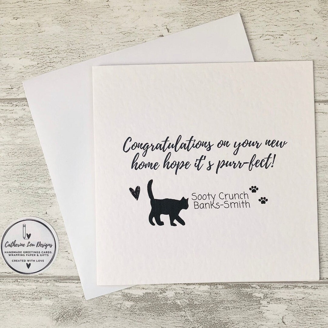 New Cat Card, New Kitten Card, Welcome a New Family Cat or Kitten ...