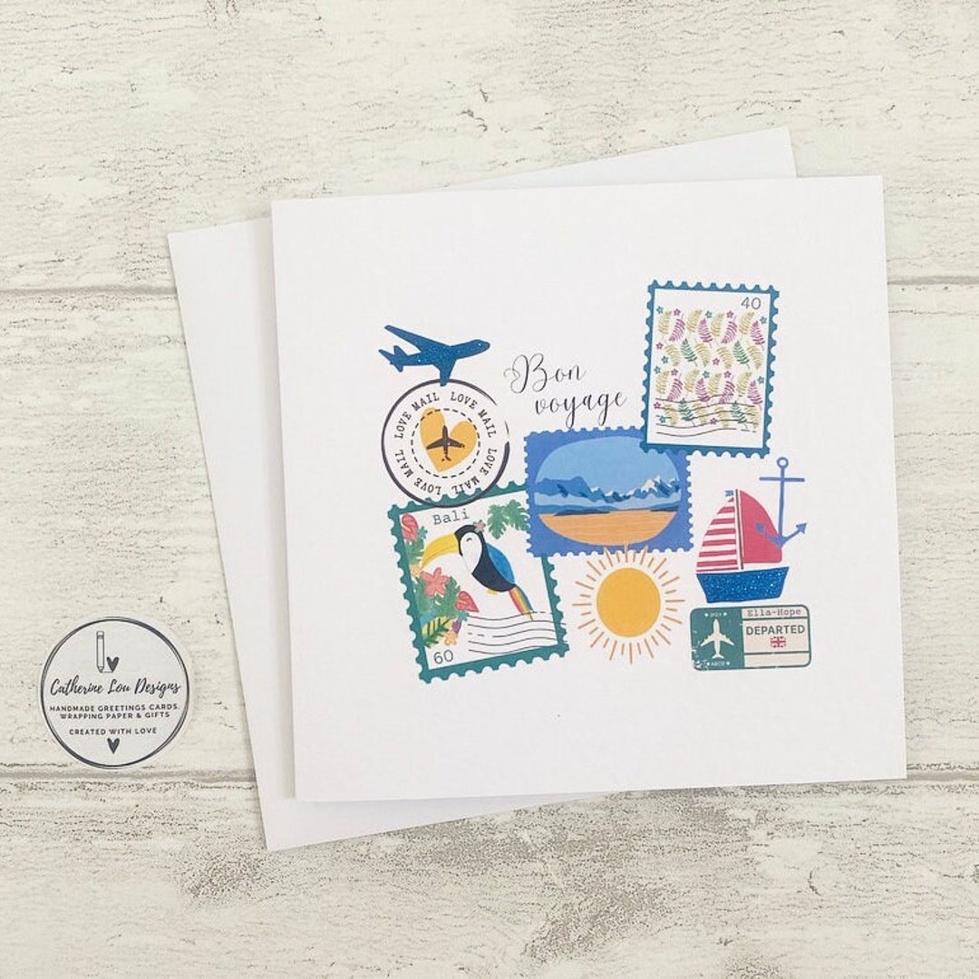 Travelling Card Goodbye & Good Luck Best Wishes Emigrating - Etsy
