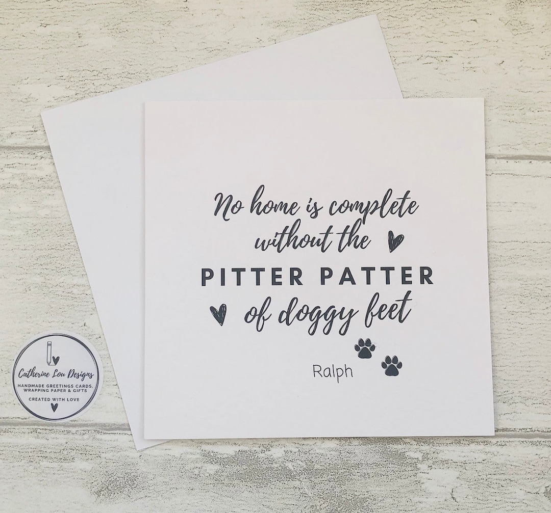 New Puppy Card New Dog Card No Home is Complete Without the - Etsy