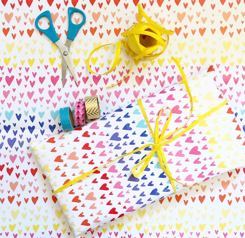 Rainbow Wrapping Paper Sheets Rainbow Gift Birthday Wrap | Etsy UK