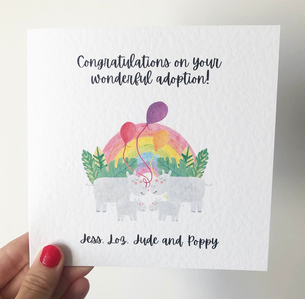 Adoption Card Congratulations Adoption Greeting Card - Etsy