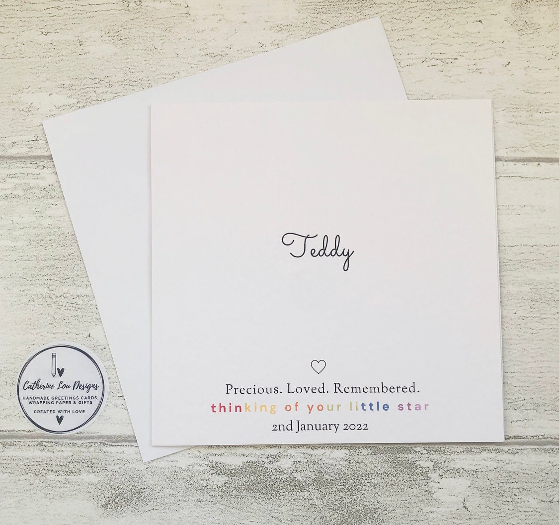 Baby Loss Card Child Loss Card Bereavement Card Sympathy | Etsy UK