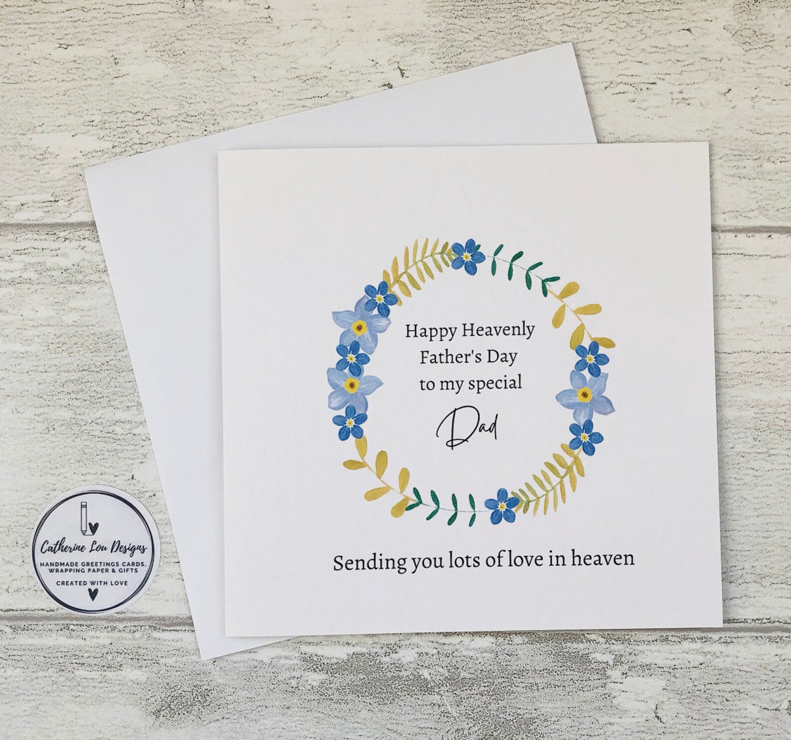 Sympathy Card Dad Forget-me-nots Condolence Card Bereavement | Etsy UK