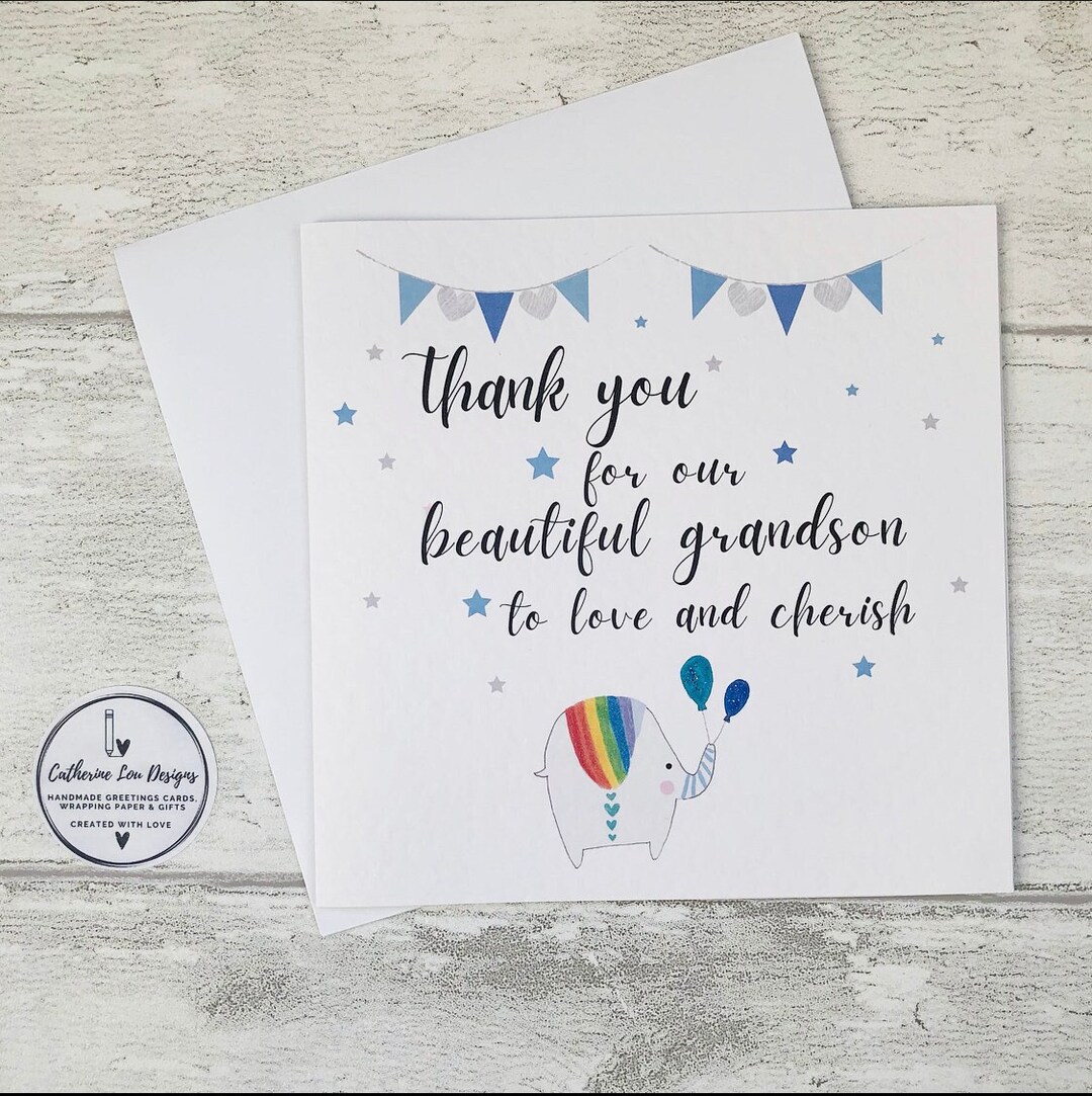 Thank You for Our/my New Grandchild Granddaughter Grandson - Etsy