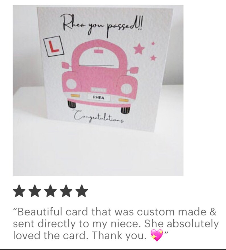 Passed Driving Test Card New Learner Driver P or L Plate - Etsy