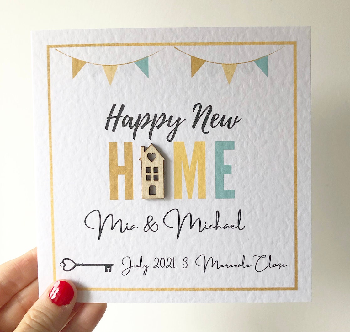Happy First Home card new house personalised new home card | Etsy