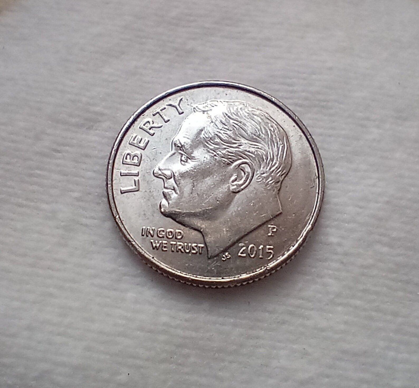 Dime 2015 P Roosevelt Dime Multiple Errors US Coin Die Error Rotated ...