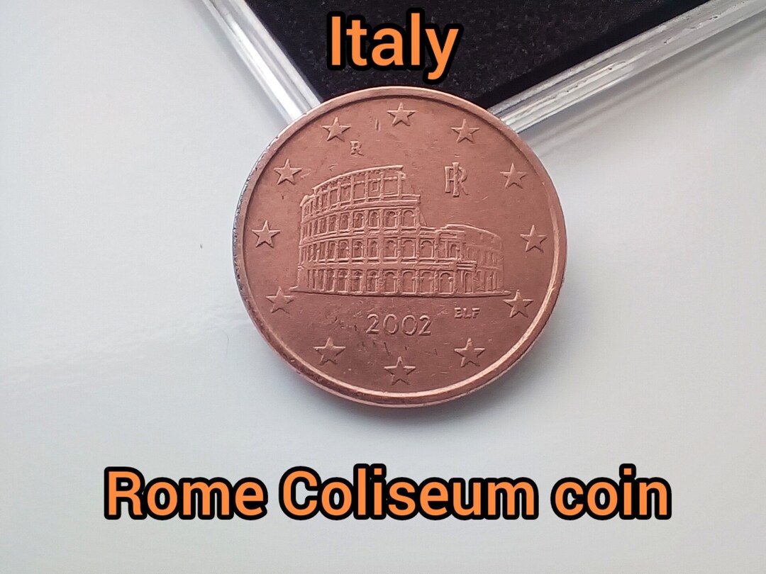 5 Euro Cent Italy 2002 ROME COLISEUM Rare Italian Coin - Etsy