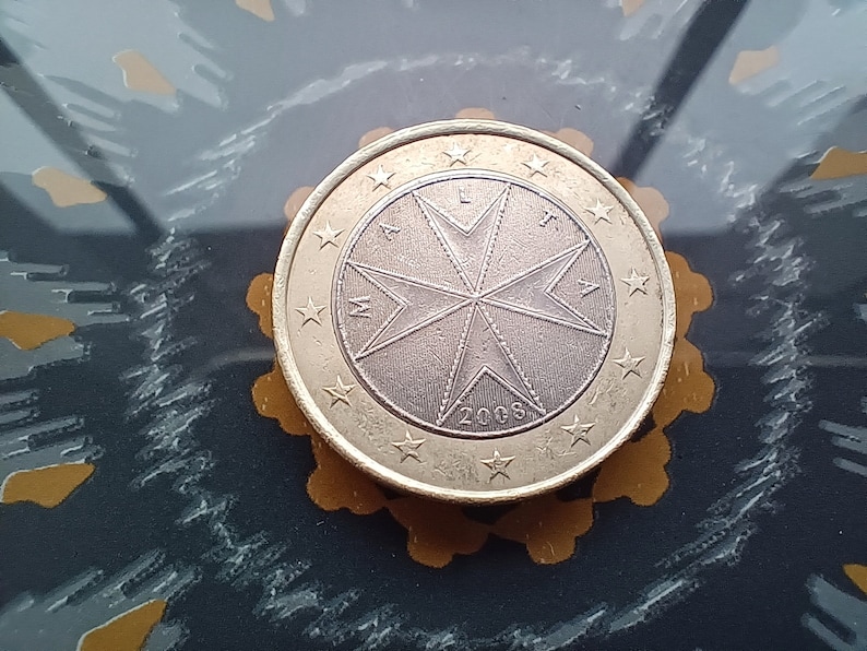 Malta 1 Euro 2008 With f Mint House of France, Paris Rare Coin Maltese ...