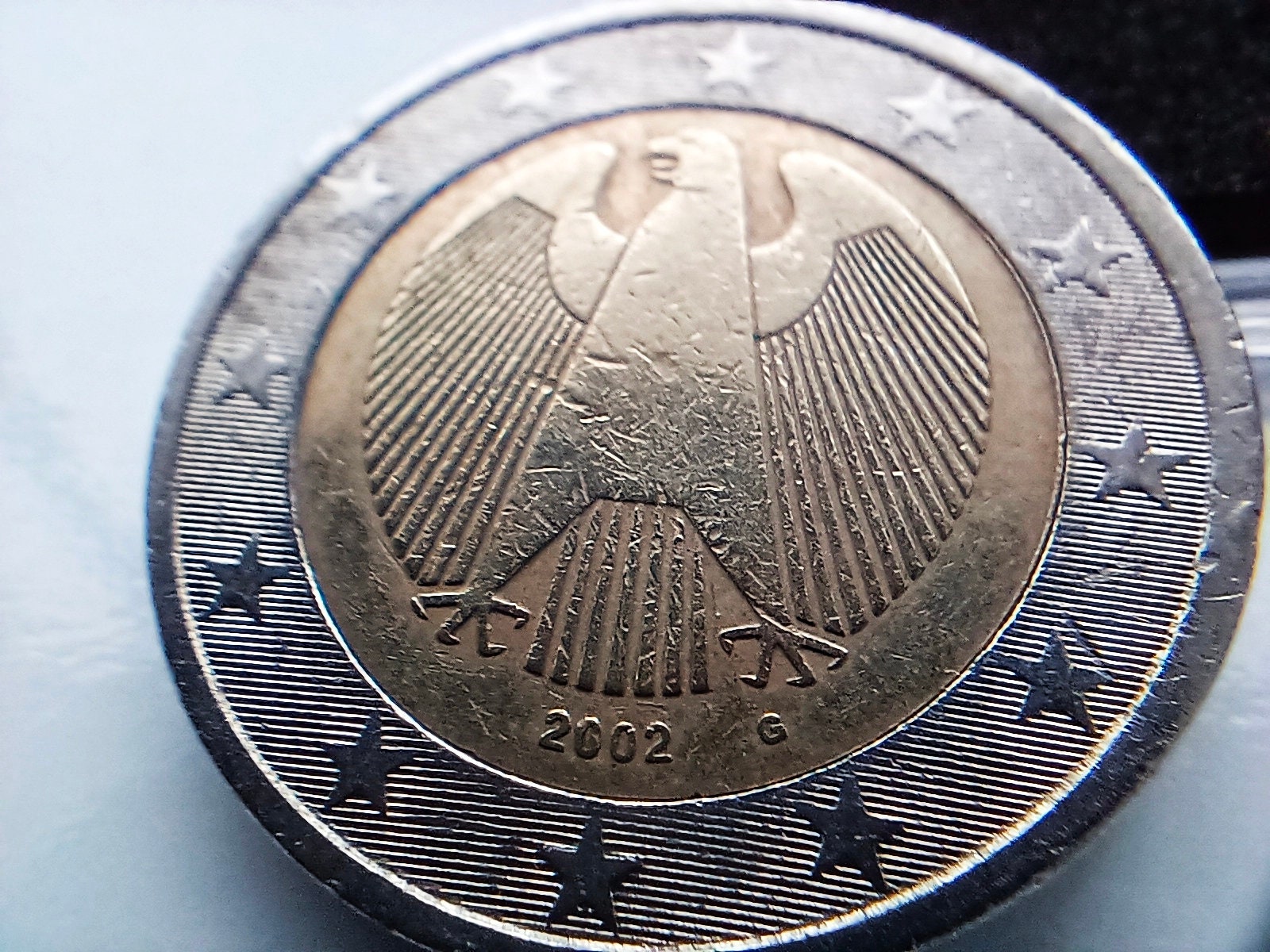 2 Euro 2002 G Germany Rare Coin Edge Misminting Rare Mint Errors - Etsy