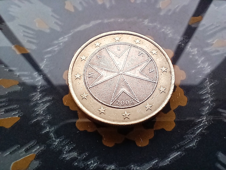 Malta 1 Euro 2008 With f Mint House of France, Paris Rare Coin Maltese ...