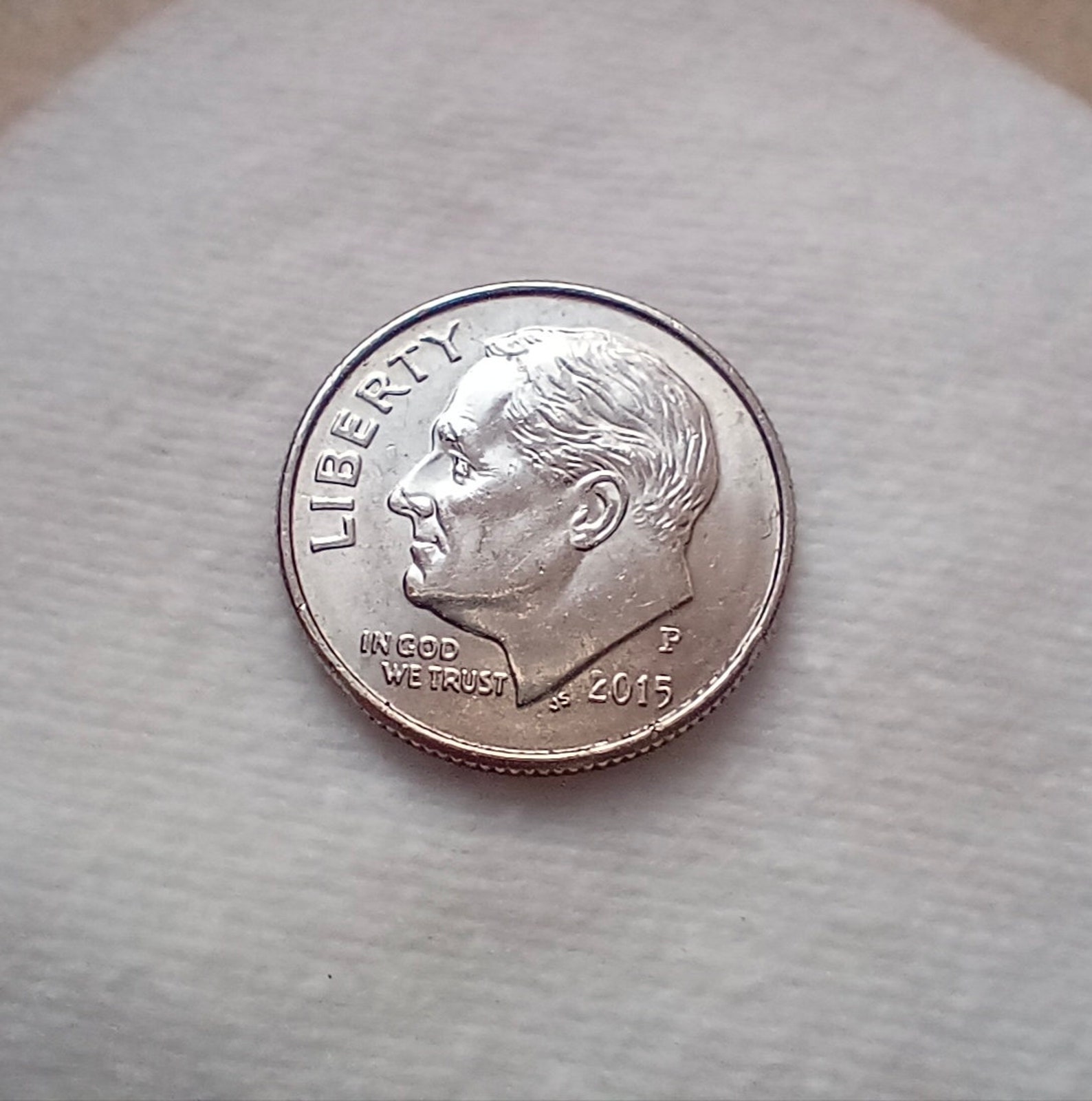 Dime 2015 P Roosevelt Dime Multiple Errors US Coin Die Error Rotated ...