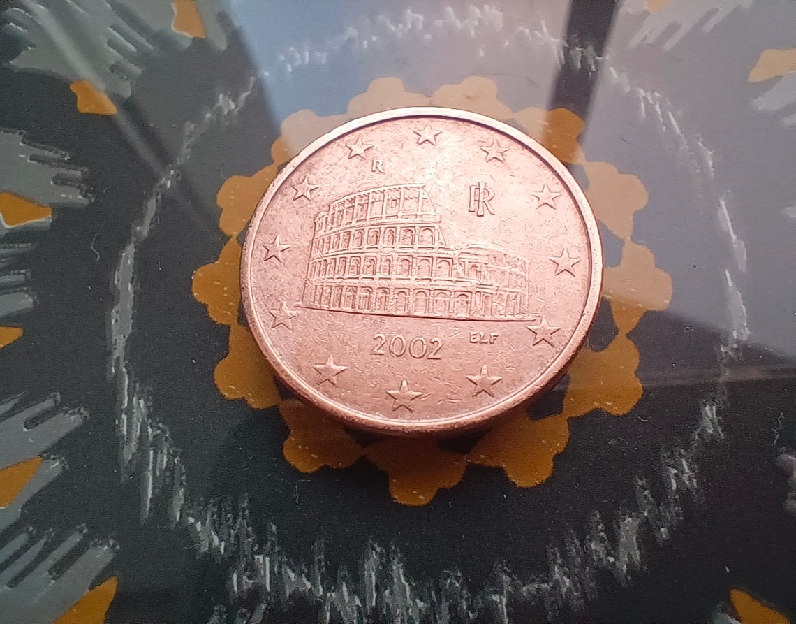 5 Euro Cent Italy 2002 ROME COLISEUM Rare Italian Coin - Etsy