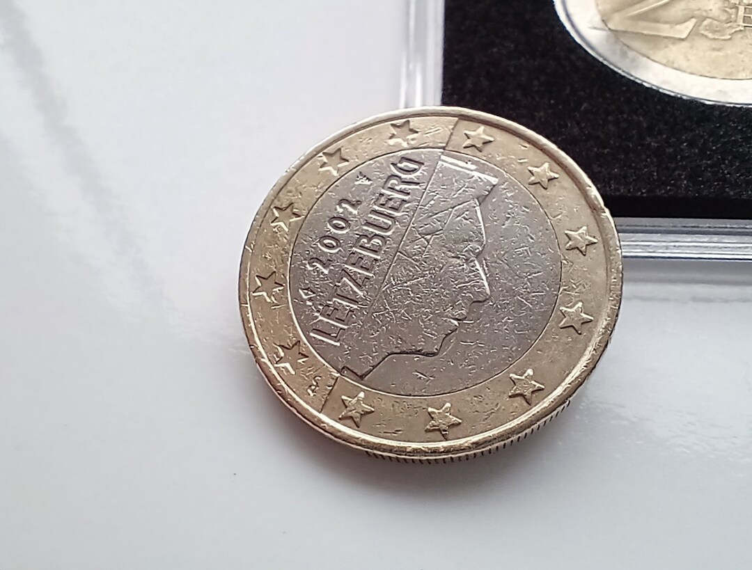 Luxembourg 1 Euro 2002 Rare Coin Lëtzebuerg 1 Euro - Etsy