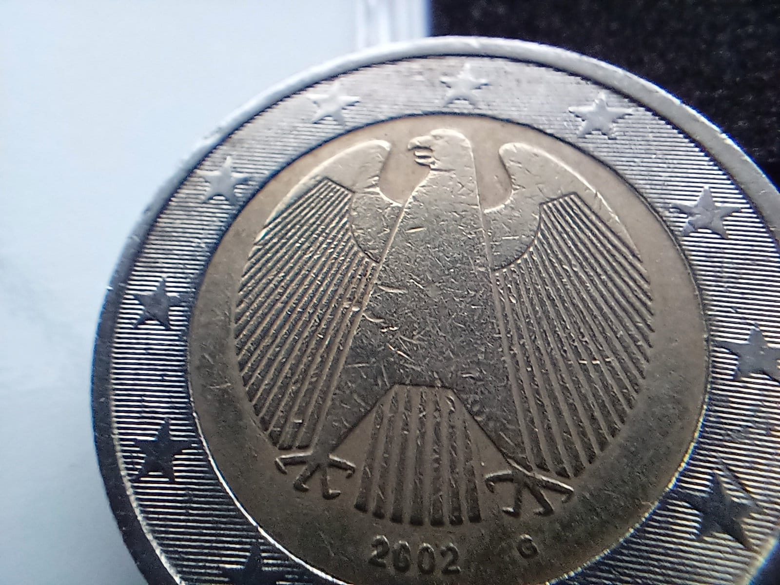 2 Euro 2002 G Germany Rare Coin Edge Misminting Rare Mint Errors - Etsy