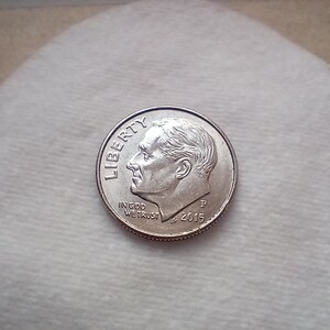 Dime 2015 P Roosevelt Dime Multiple Errors US Coin Die Error Rotated ...
