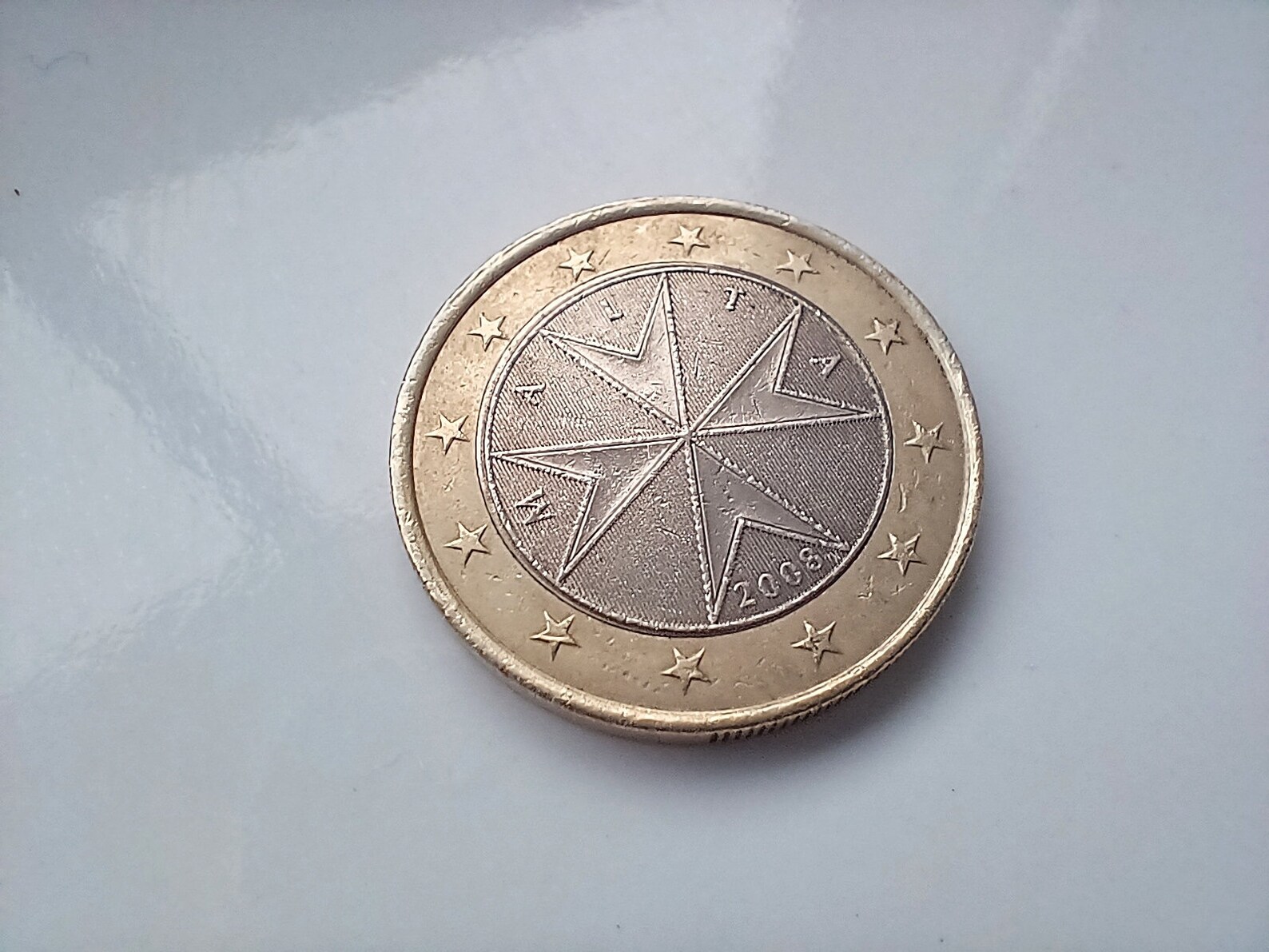 2008 Malta 1 Euro Coin: Maltese Cross, Paris Mint Mark - Etsy