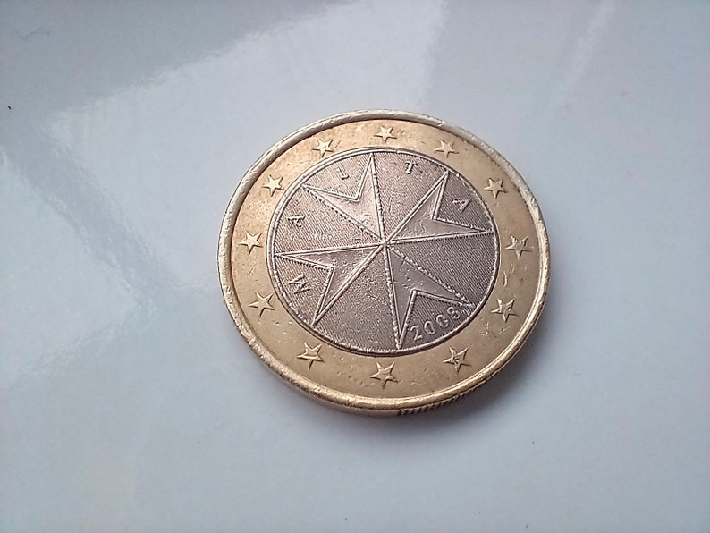 Malta 1 Euro 2008 With f Mint House of France, Paris Rare Coin Maltese ...