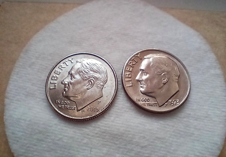 Dime 2015 P Roosevelt Dime Multiple Errors US Coin Die Error Rotated ...