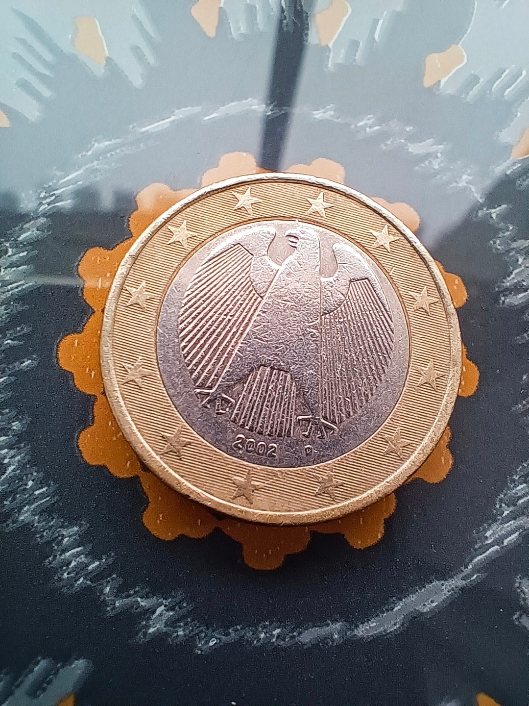 1 Euro 2002 D Germany Rare Coin With Mint Errors Germany Eagle - Etsy