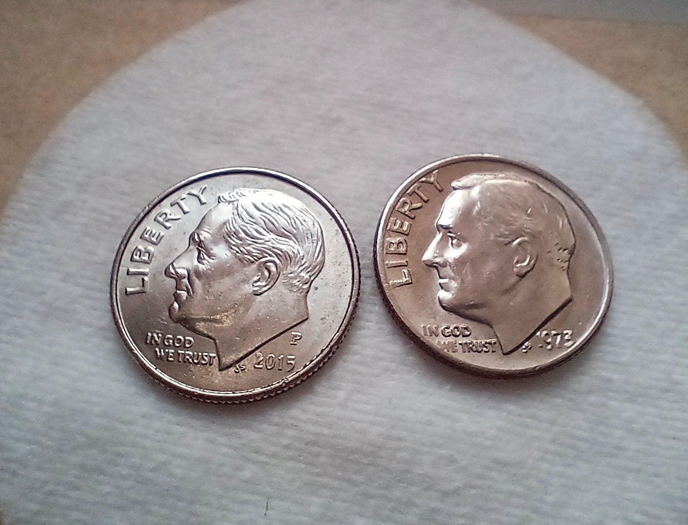 1 Dime 1973 Vintage Coin Rare Error Coin Rotated Die Error 180 Degrees ...