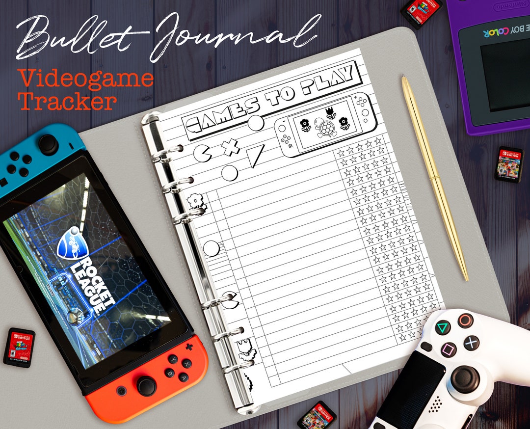 Printable Video Games I Want to Play Tracker for Planners and Journals ...
