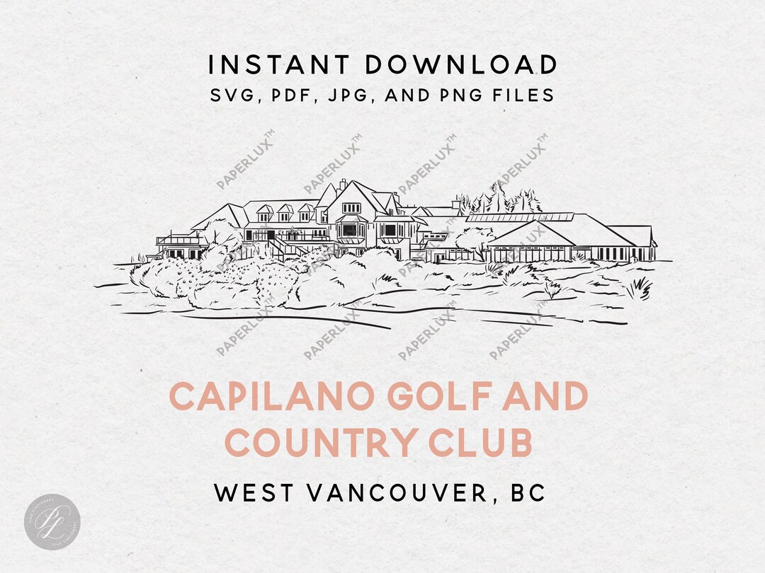 Capilano Golf Club Clipart: West Vancouver Venue (svg, Png, Pdf, Jpg ...