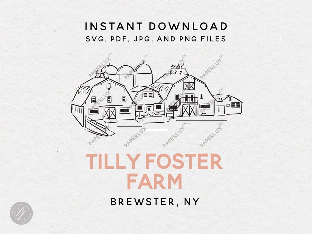 Tilly Foster Farm Brewster NY Wedding Venue Illustration – Svg, Png ...