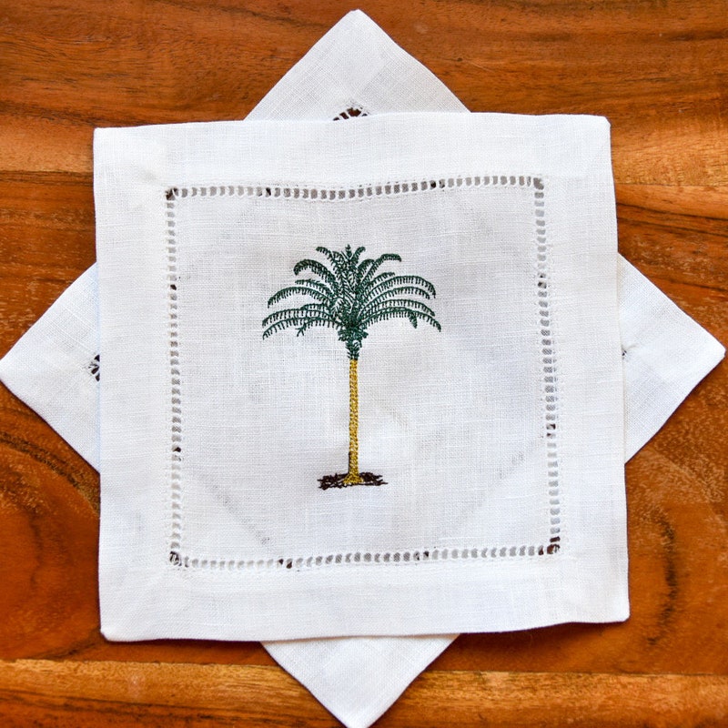 Palm Tree Napkin - Etsy