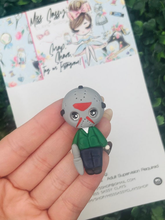 Halloween Scary Horror Movie Character Clay Clays for Bows - Etsy