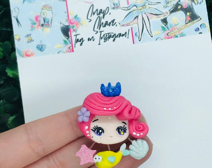 Little Mermaid Ariel Clay Clays for Bows - Etsy