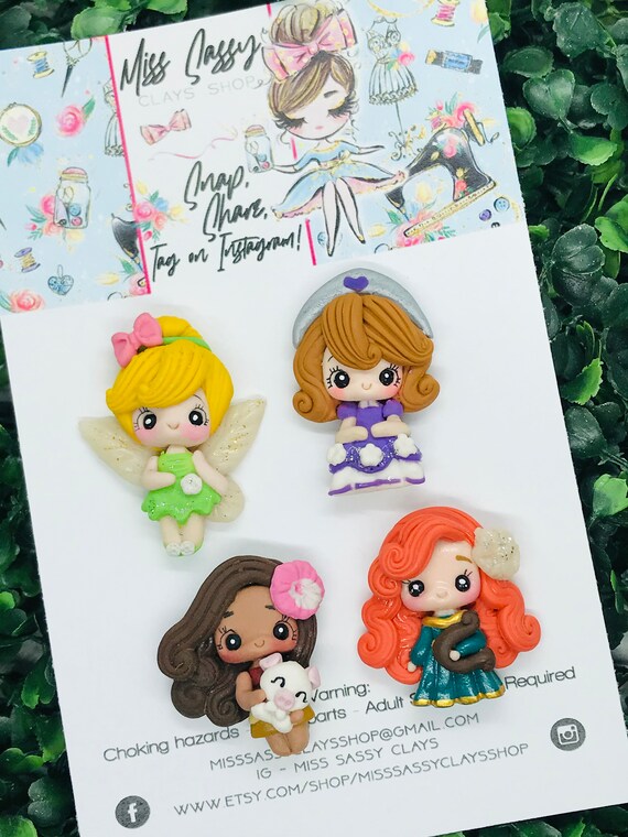 Mini Princess Clay Clays for Bows Badge Reels Crafts | Etsy