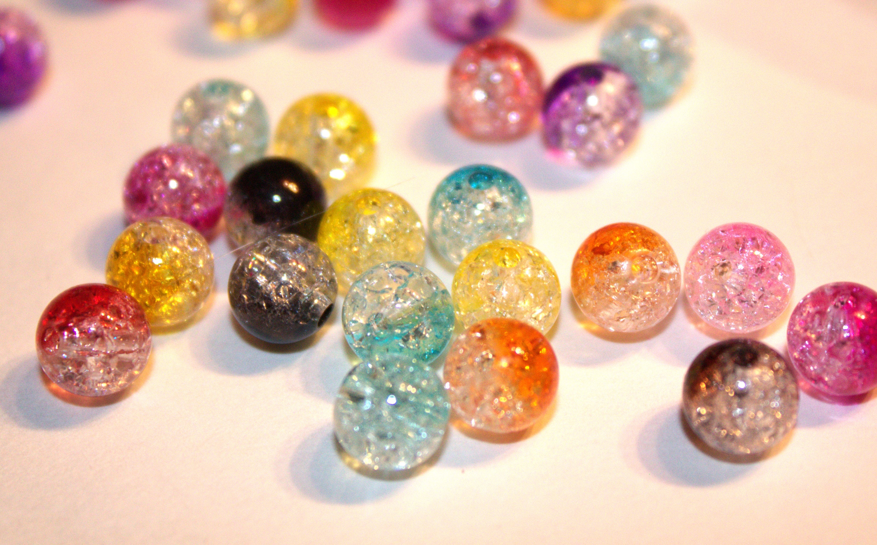 Round Beads Assorted Size Color .5cm to 1cm - Etsy
