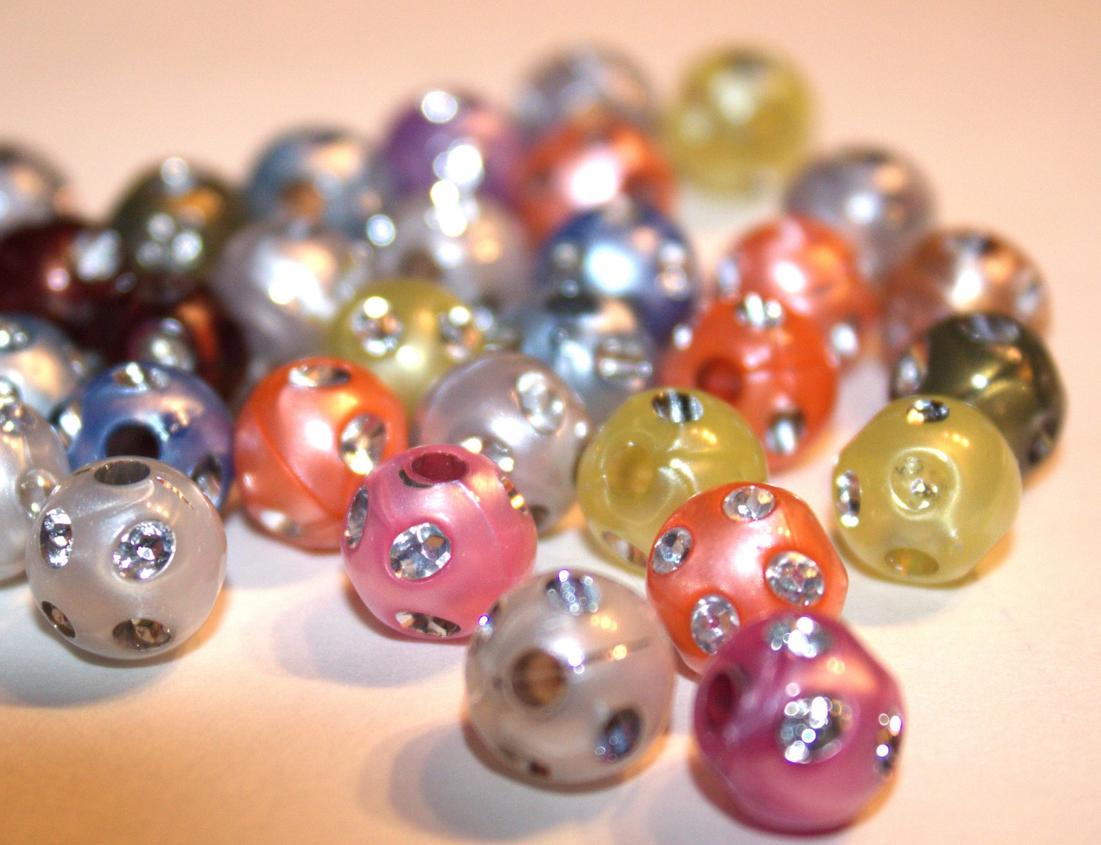 Round Beads Assorted Size Color .5cm to 1cm - Etsy